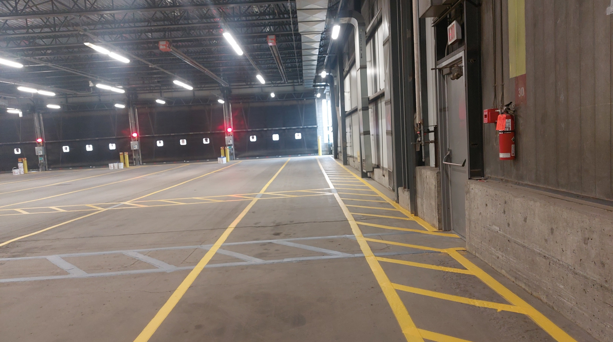 Recreating Efficient Paths in Warehouse With Interior Line Painting