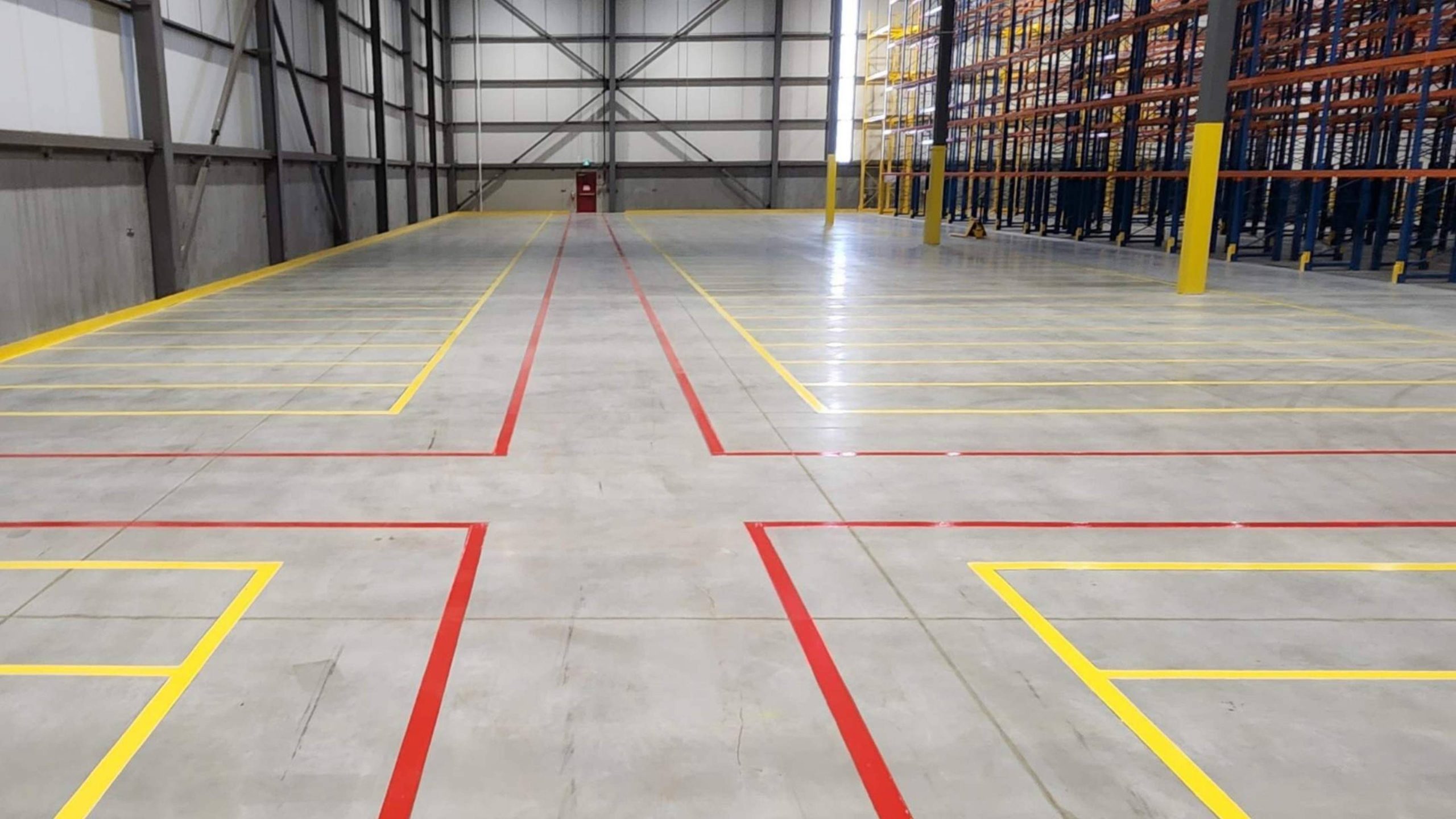 Warehouse Floor Markings & Interior Line Painting in Acheson - EverLine ...